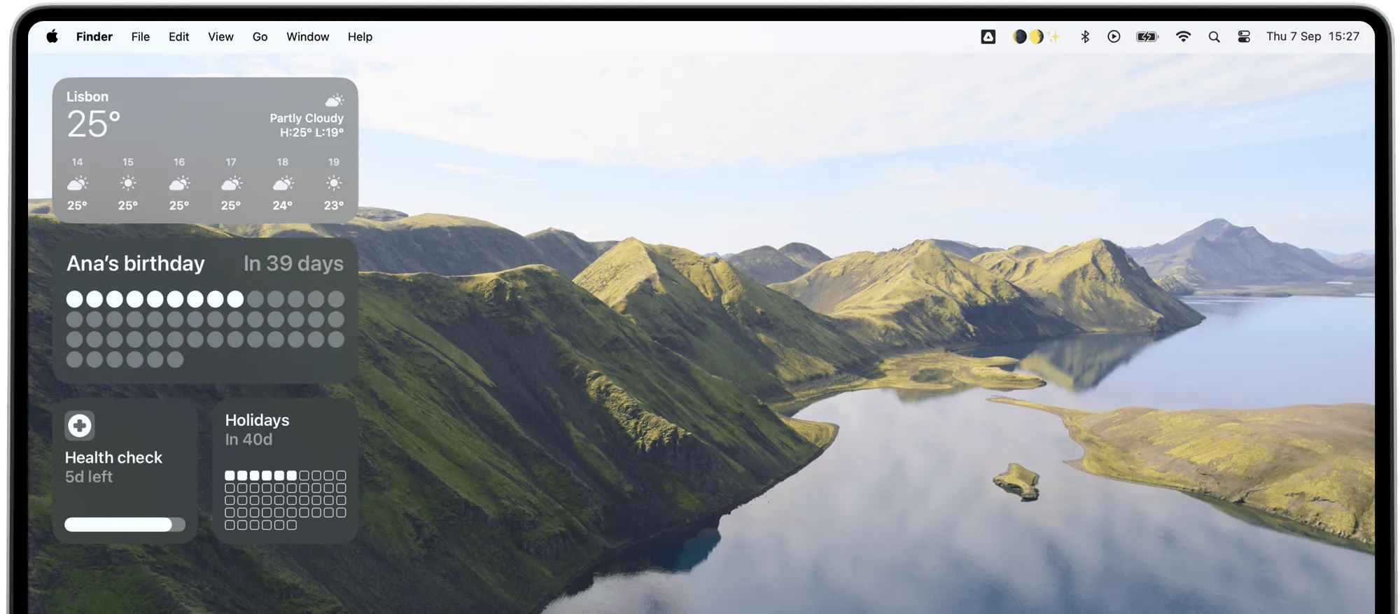 How to add countdown widget on Mac's desktop