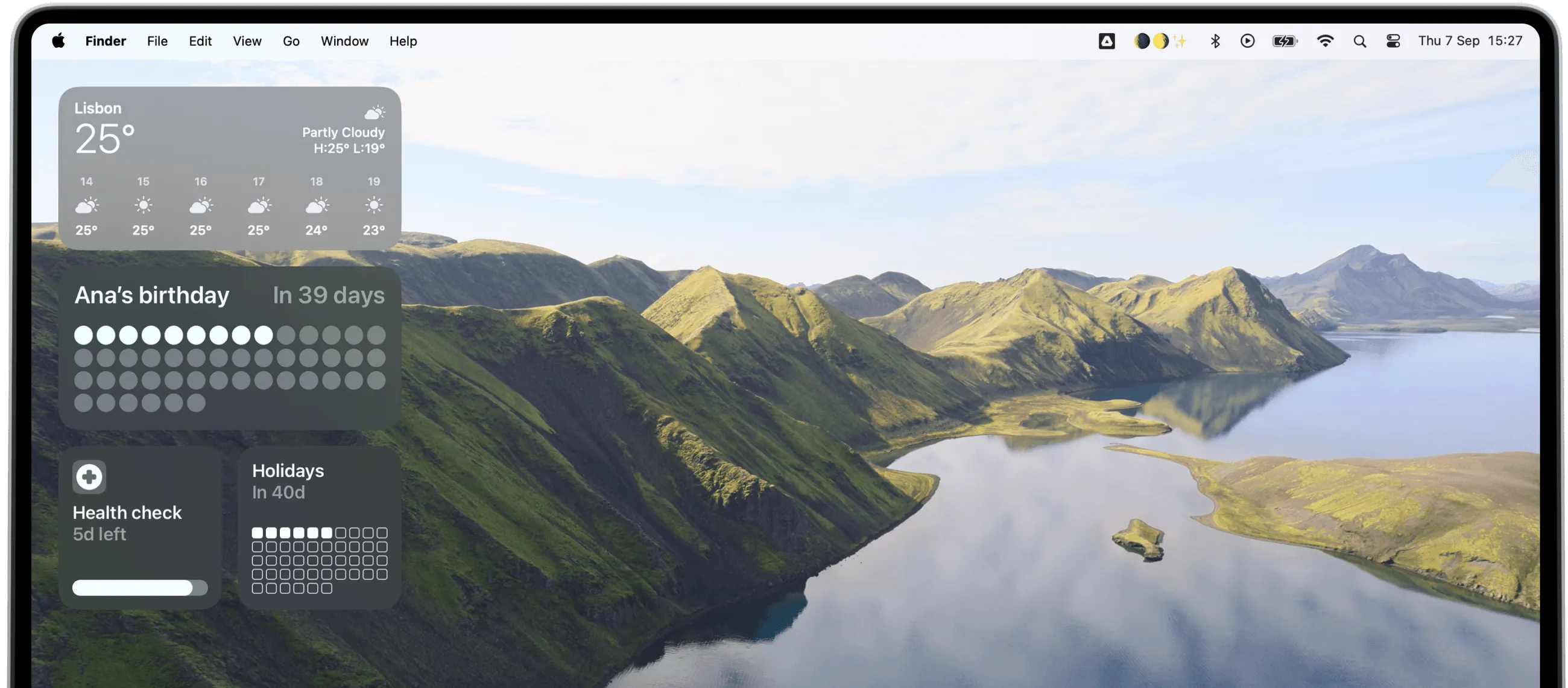 How to add countdown widget on Mac's desktop