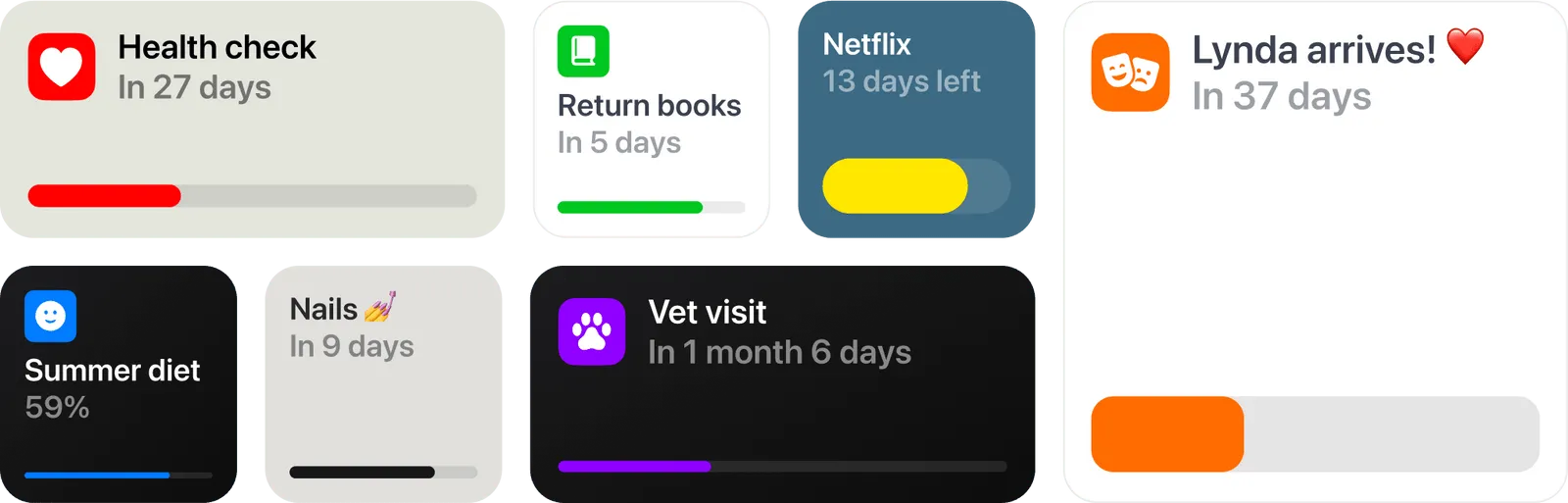 Pretty Progress - Countdown widgets on your iPhone