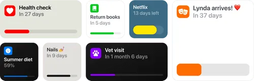 Pretty Progress - Countdown widgets on your iPhone