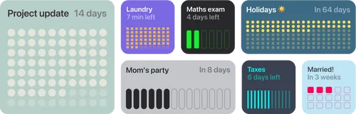 Pretty Progress - Countdown widgets on your iPhone